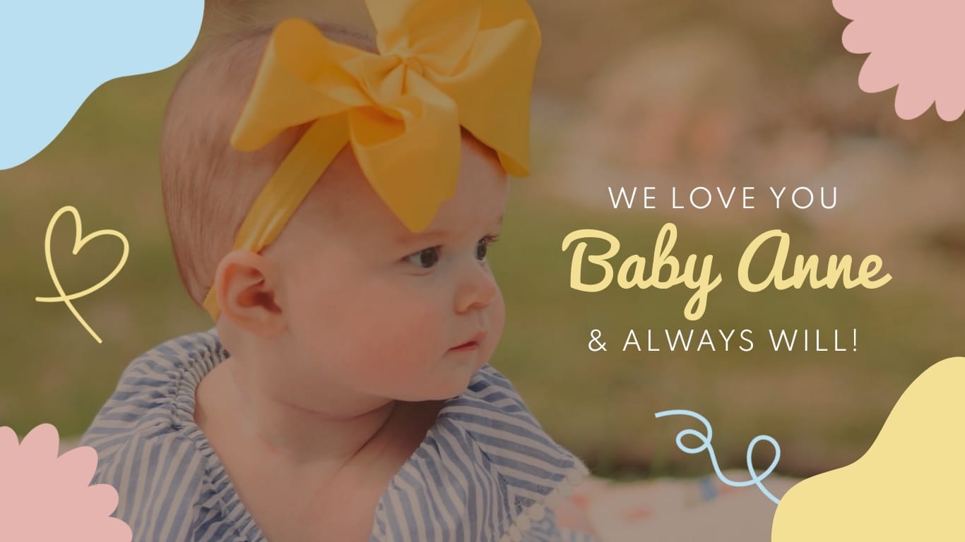 New Baby Slideshow Presentation Template | Visme