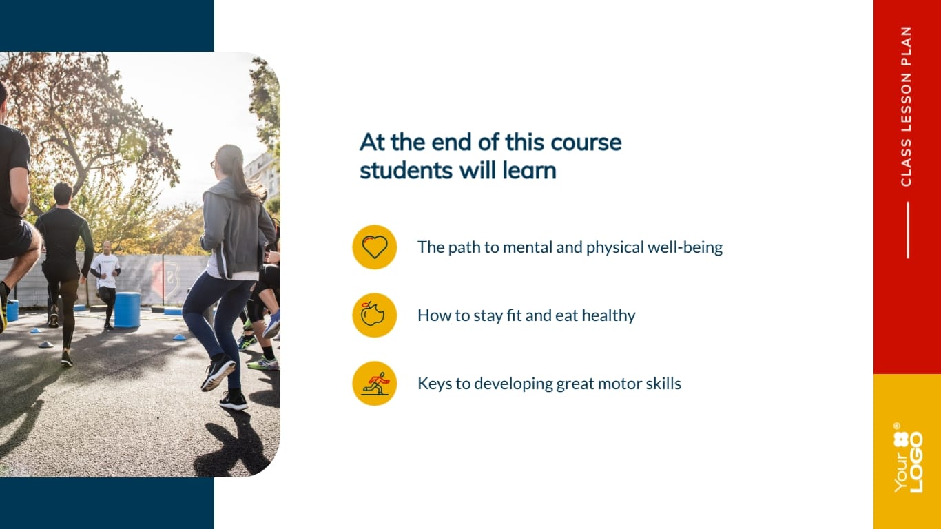 PE Class Lesson Plan Presentation Template | Visme