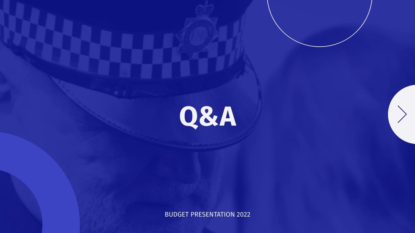 Police Department Budget Presentation Template | Visme