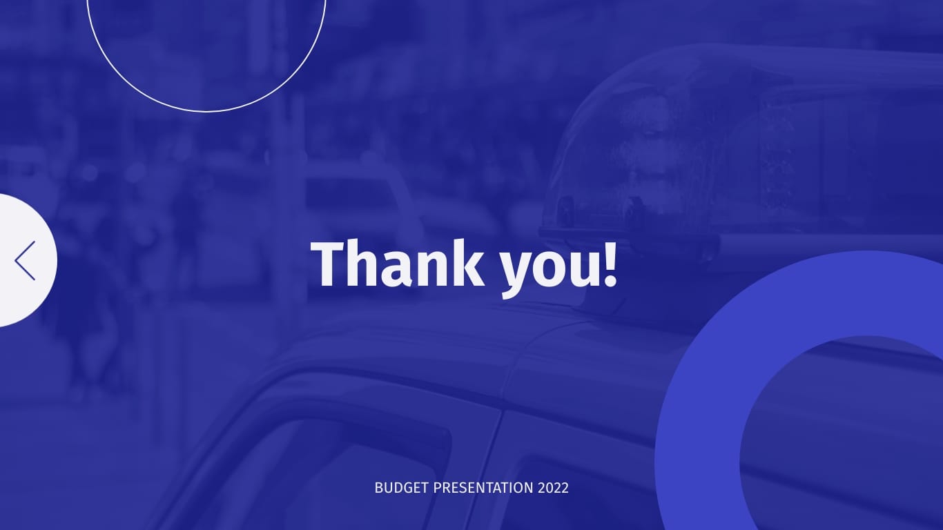 Police Department Budget Presentation Template | Visme