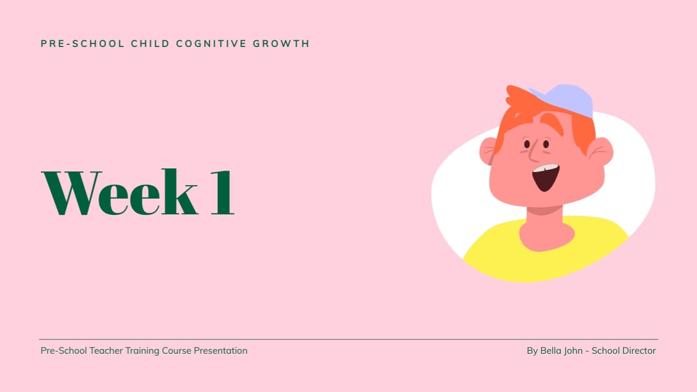 Pre-School Teacher Training Course Template | Visme