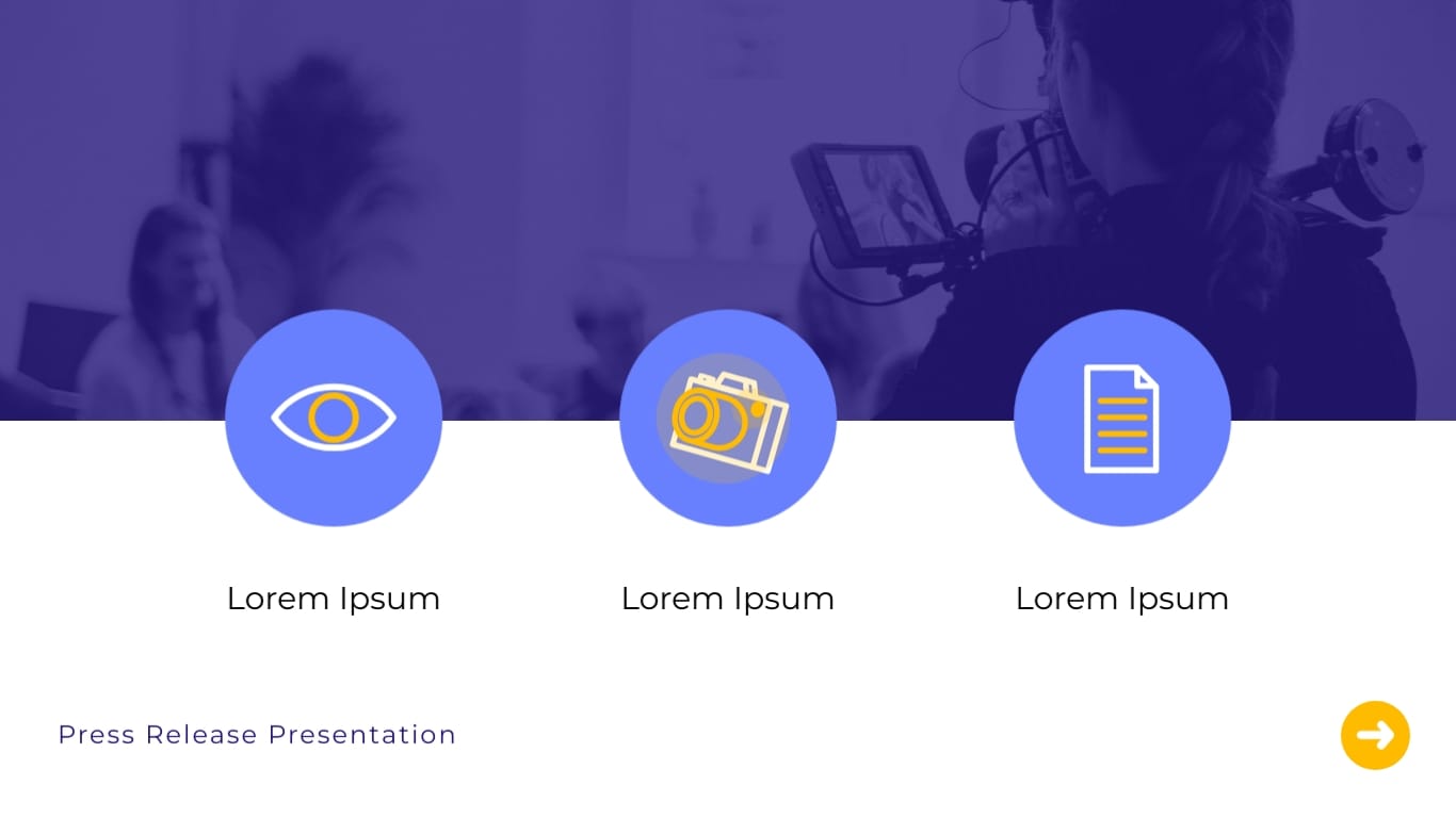 Press Release Presentation Template | Visme