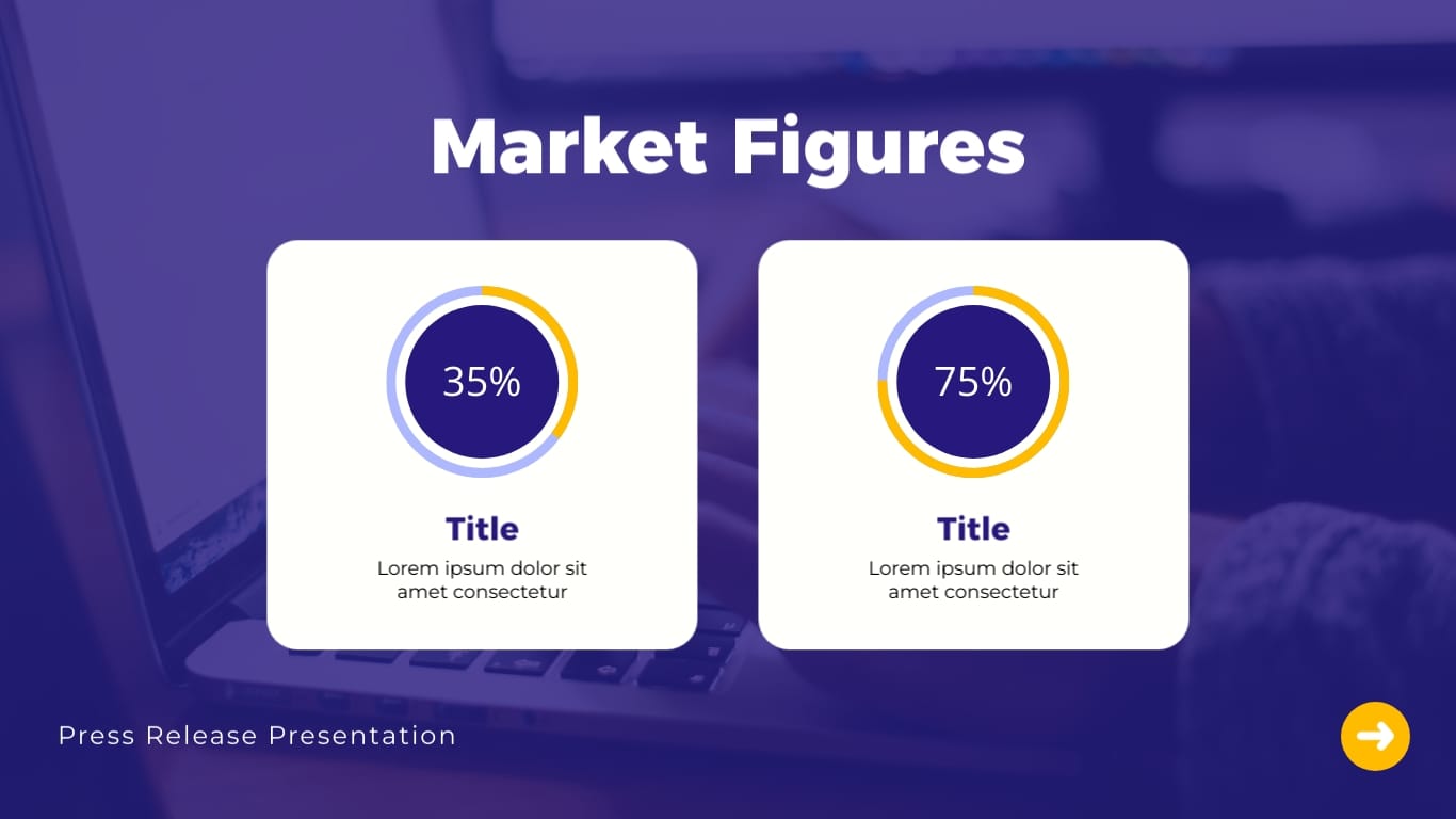 Press Release Presentation Template | Visme