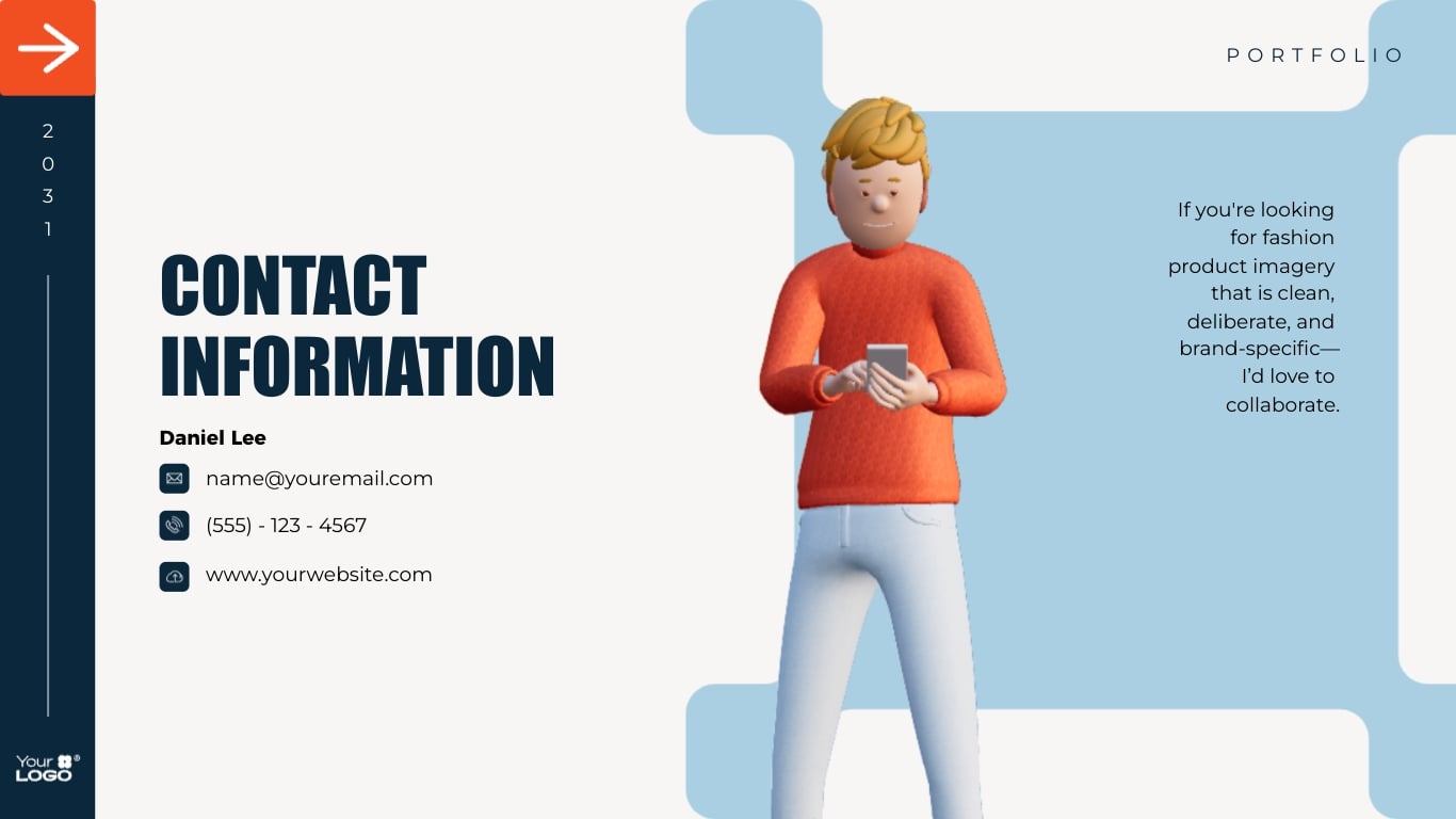 Product Photography Portfolio Showcase Presentation Template | Visme