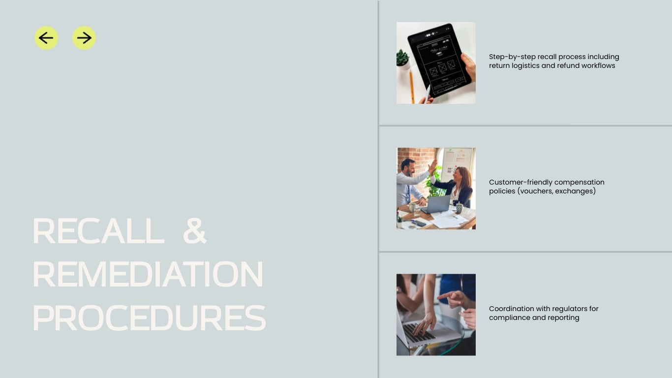 Product Recalls and Defects Crisis Management Plan Presentation ...