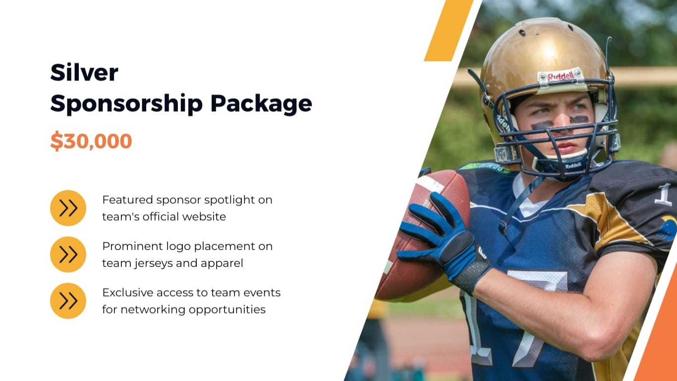 Professional Football Team Sponsorship Presentation Template | Visme