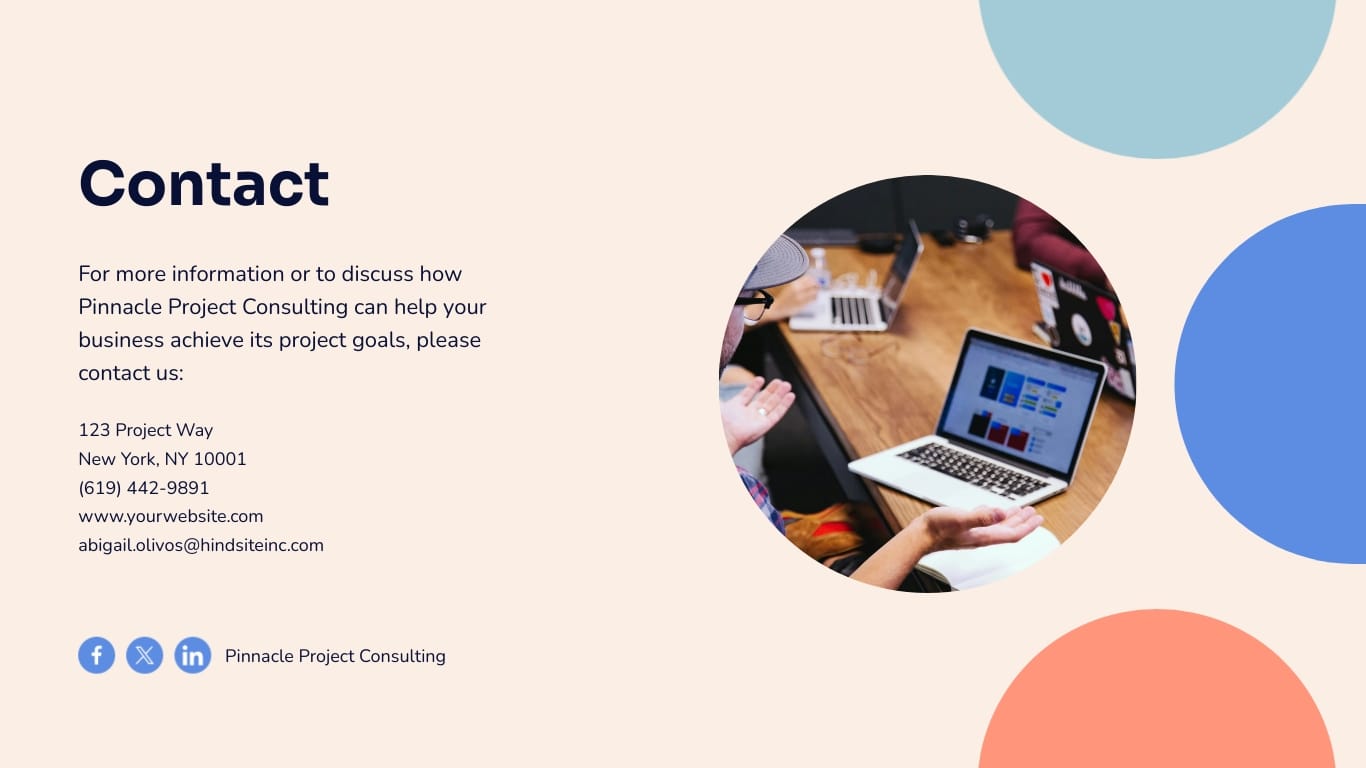 Project Consulting Presentation Template | Visme