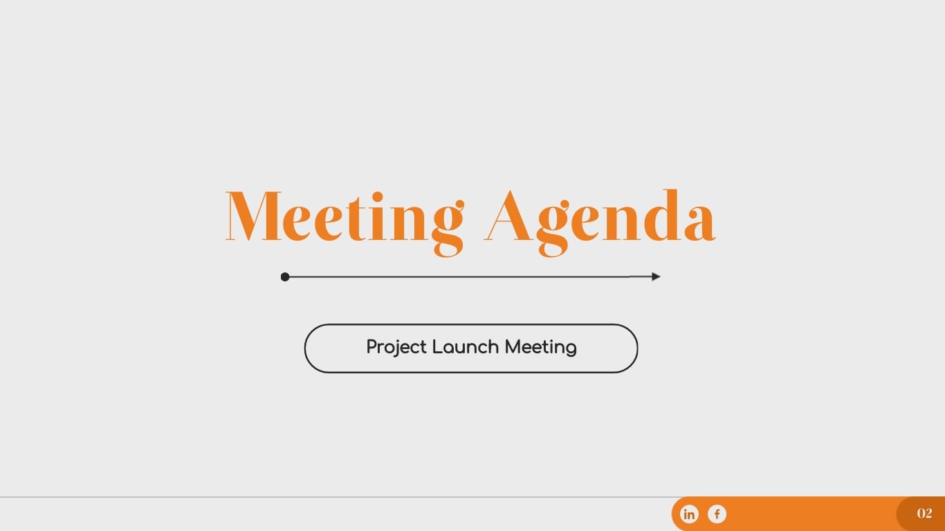 Project Launch Meeting Presentation Template | Visme