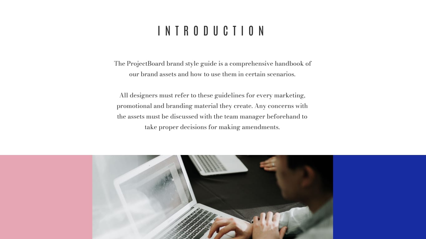 ProjectBoard Brand Guidelines Presentation Template | Visme