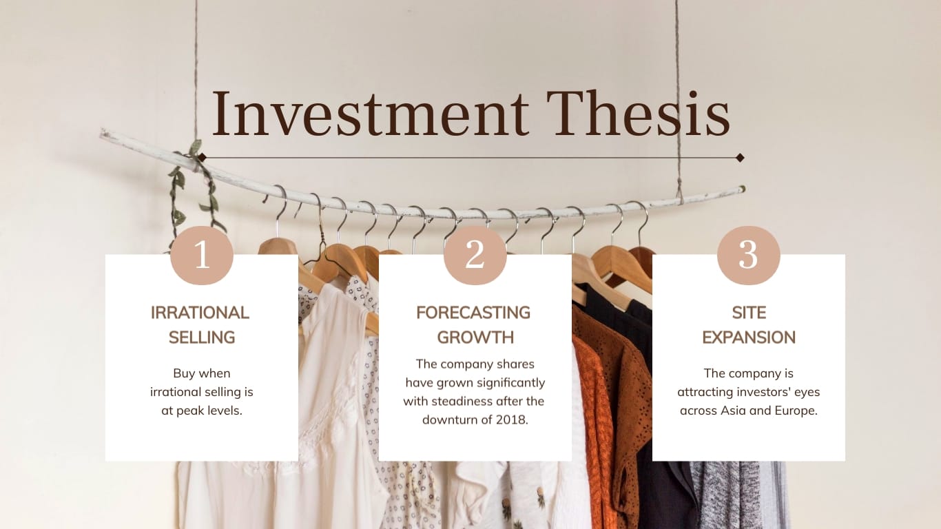 Retail Stock Pitch Presentation Template | Visme