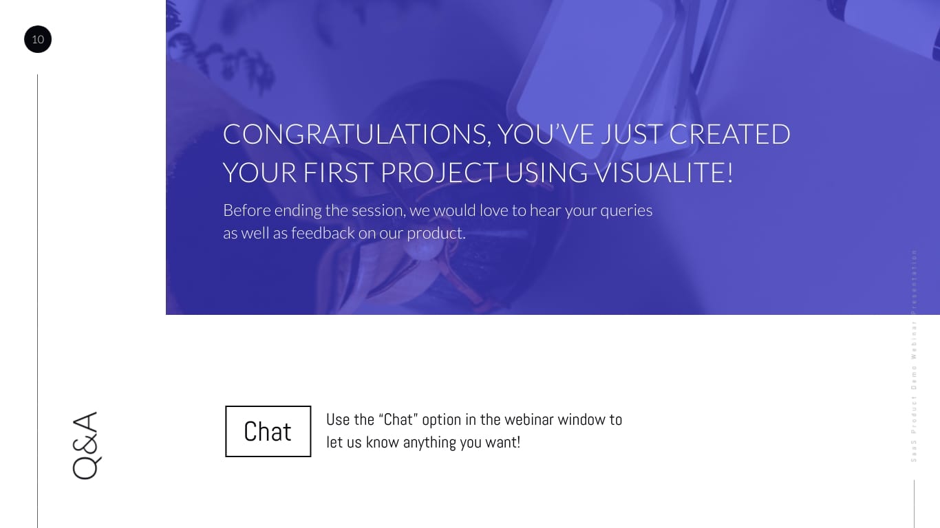 SaaS Product Demo Webinar Presentation Template | Visme