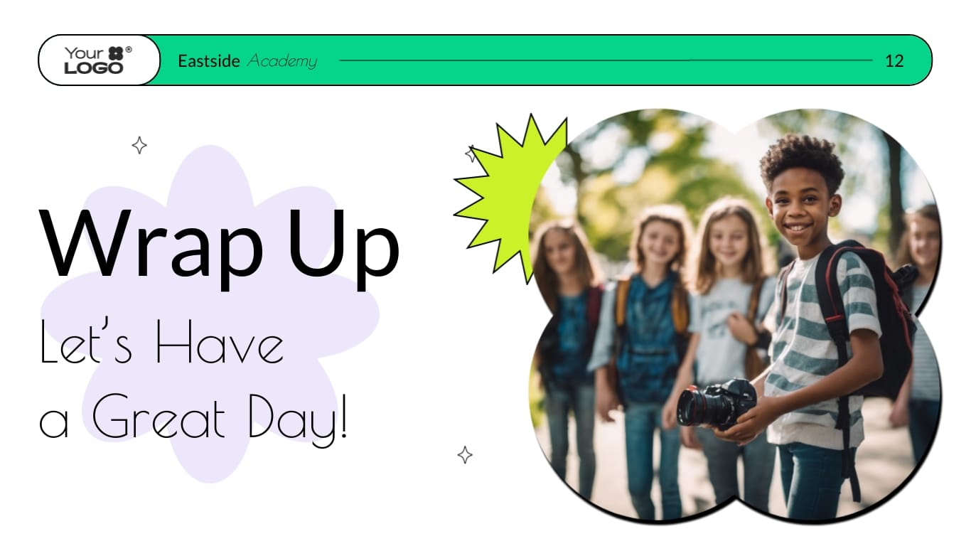 School Morning Meeting Slides Template | Visme