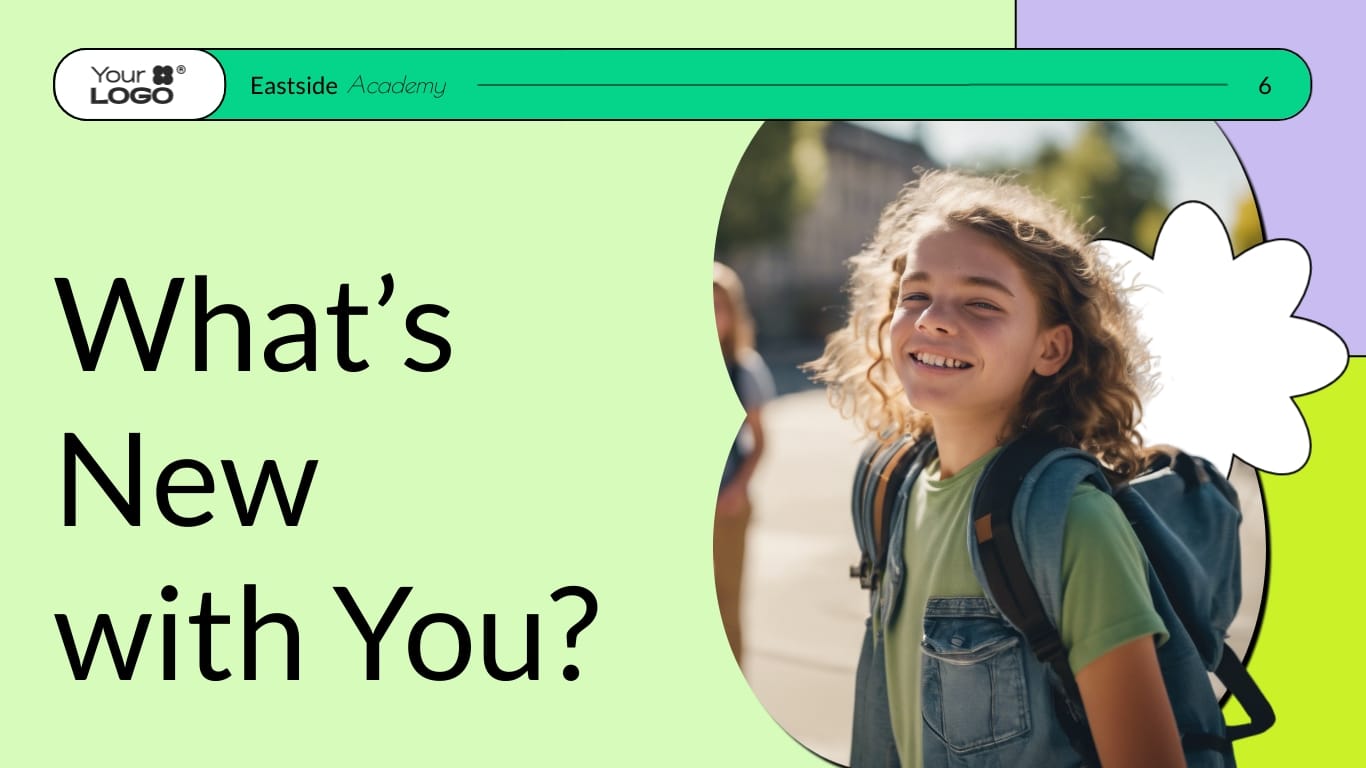 School Morning Meeting Slides Template | Visme