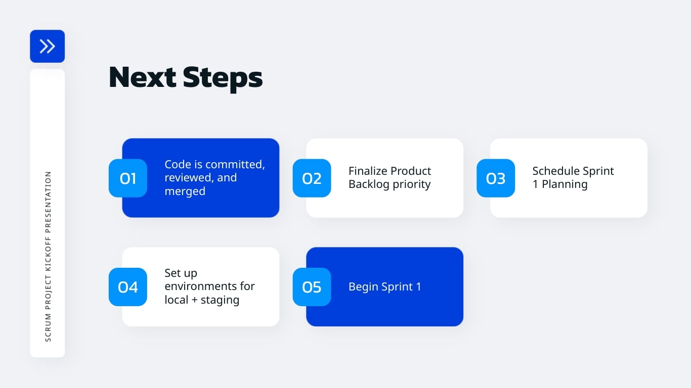 Scrum Project Kickoff Presentation Template | Visme