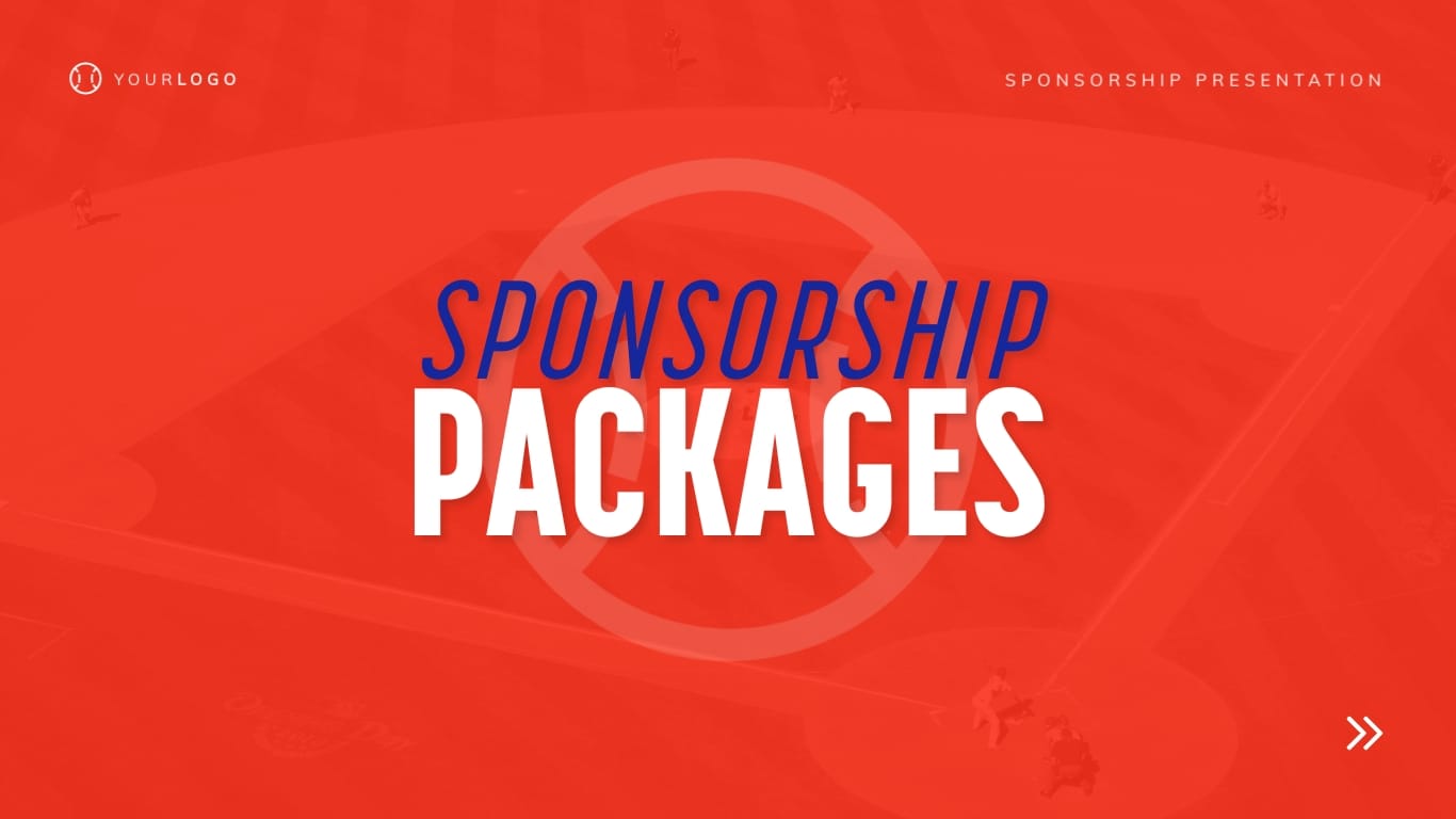Simple Baseball Team Sponsorship Presentation Template | Visme