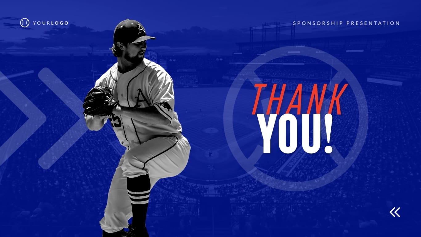 Simple Baseball Team Sponsorship Presentation Template | Visme