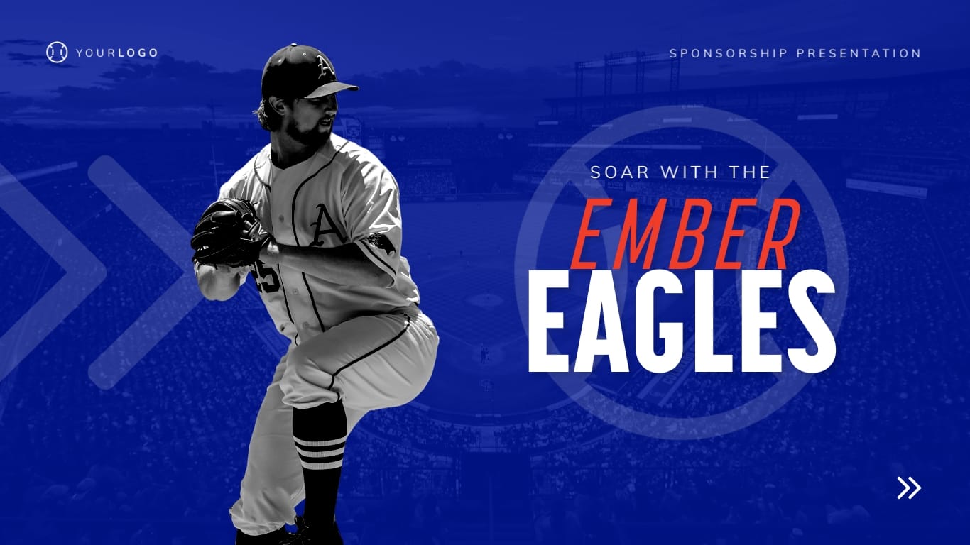 Simple Baseball Team Sponsorship Presentation Template | Visme