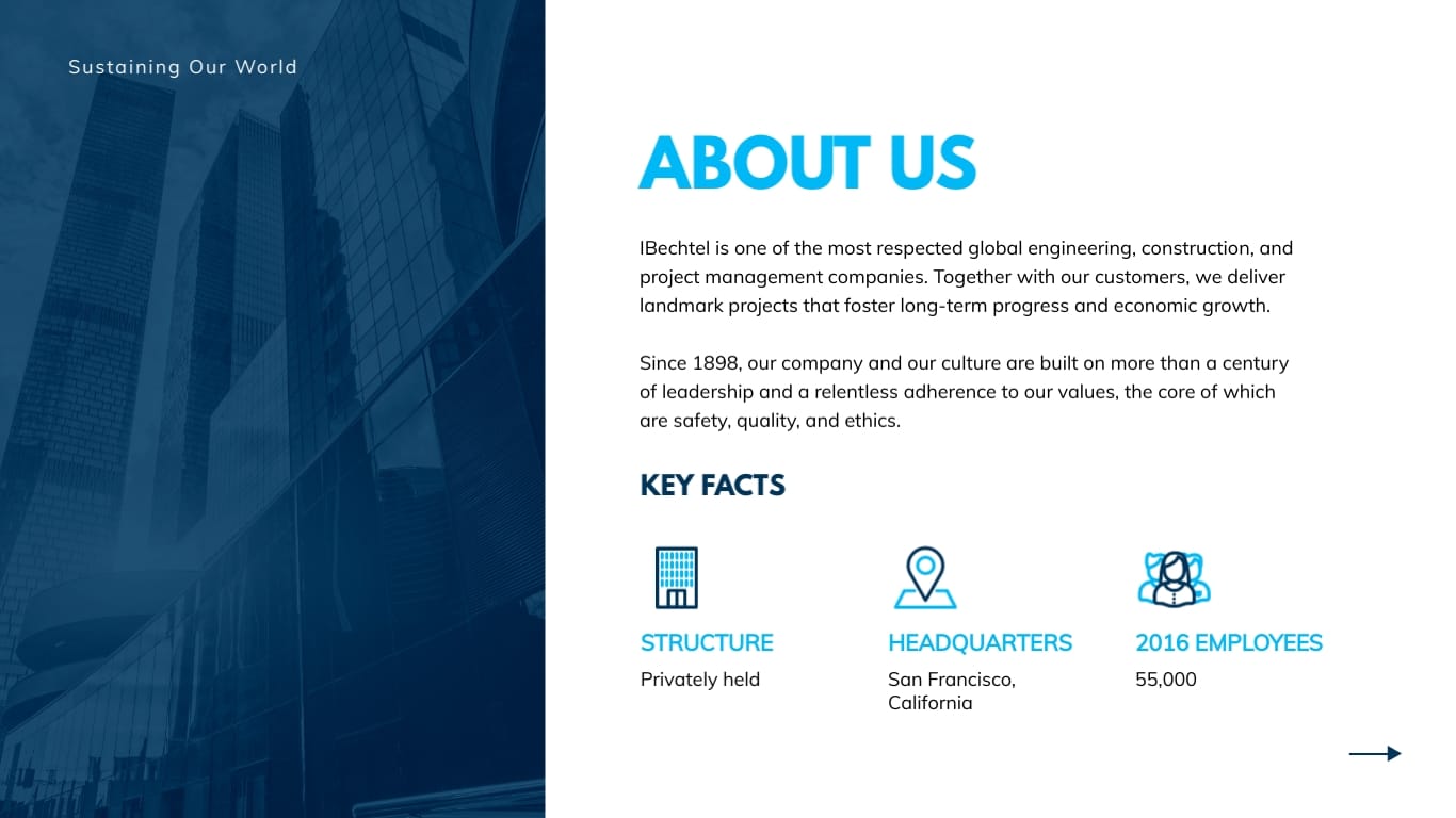 Simple Business Presentation Template | Visme