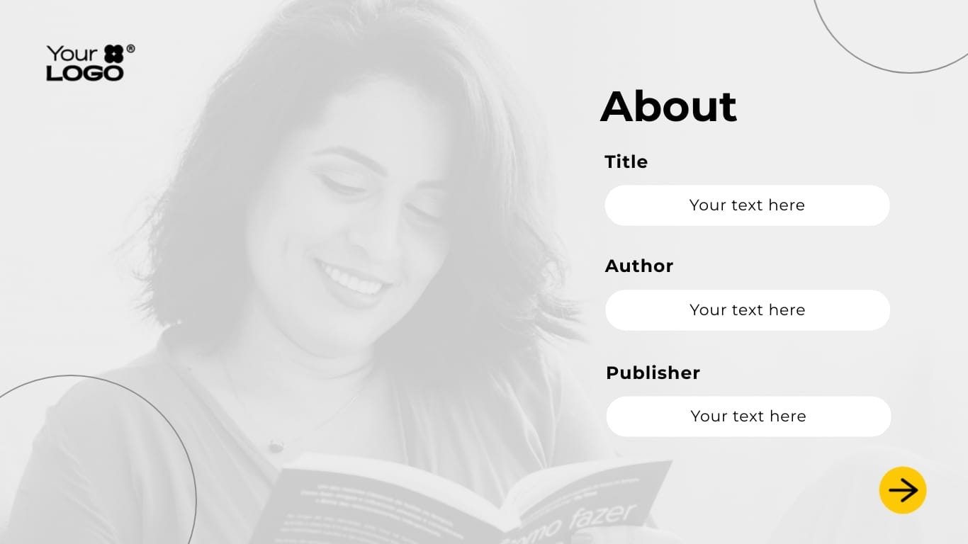 Sleek Book Report Presentation Template | Visme