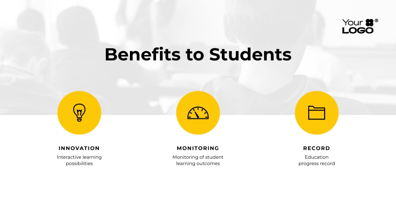 Sleek Digital Aids in Education Presentation Template | Visme