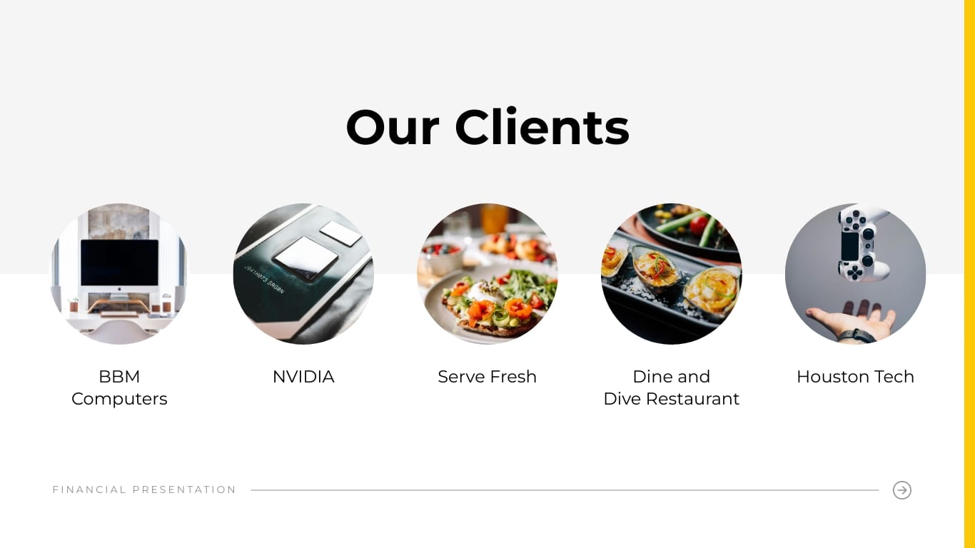 Sleek Financial Services Agency Presentation Template | Visme