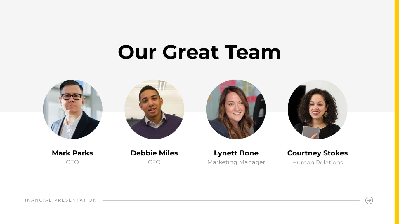 Sleek Financial Services Agency Presentation Template | Visme