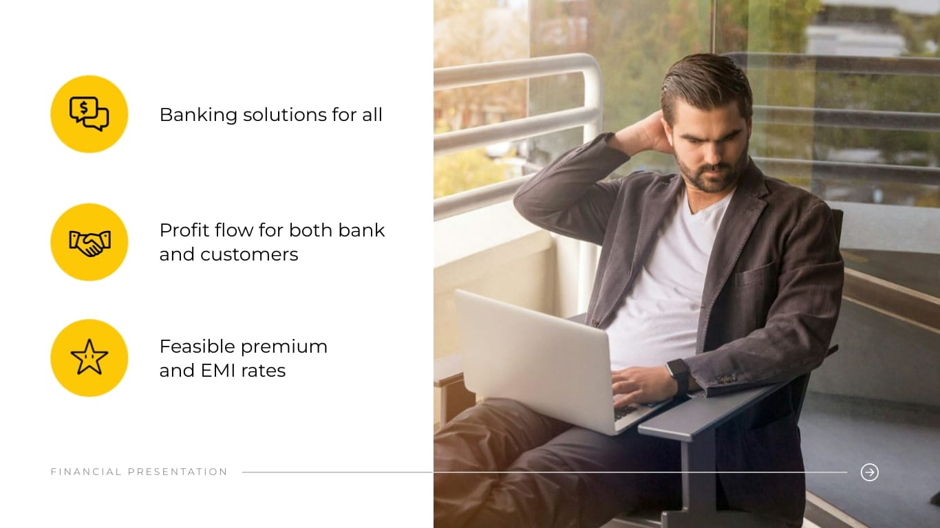 Sleek Financial Services Agency Presentation Template | Visme