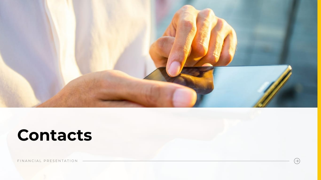 Sleek Financial Services Agency Presentation Template | Visme