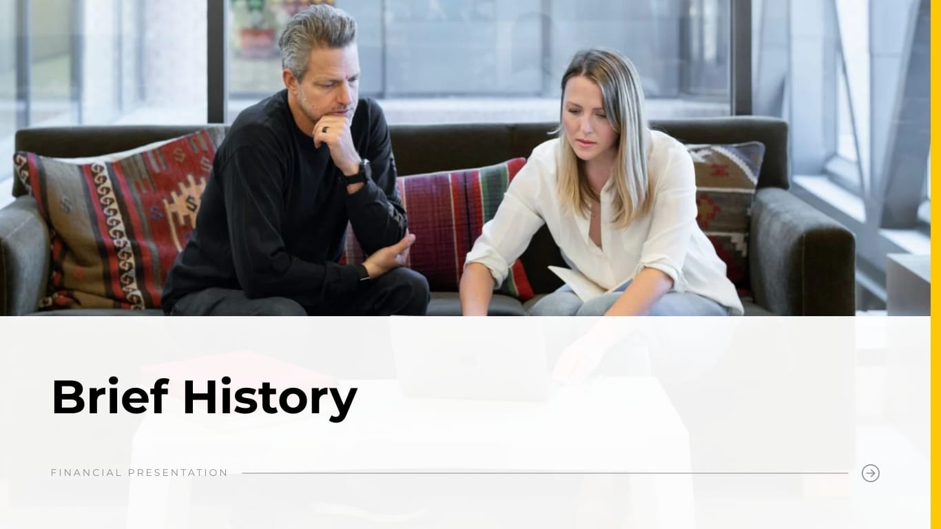 Sleek Financial Services Agency Presentation Template | Visme