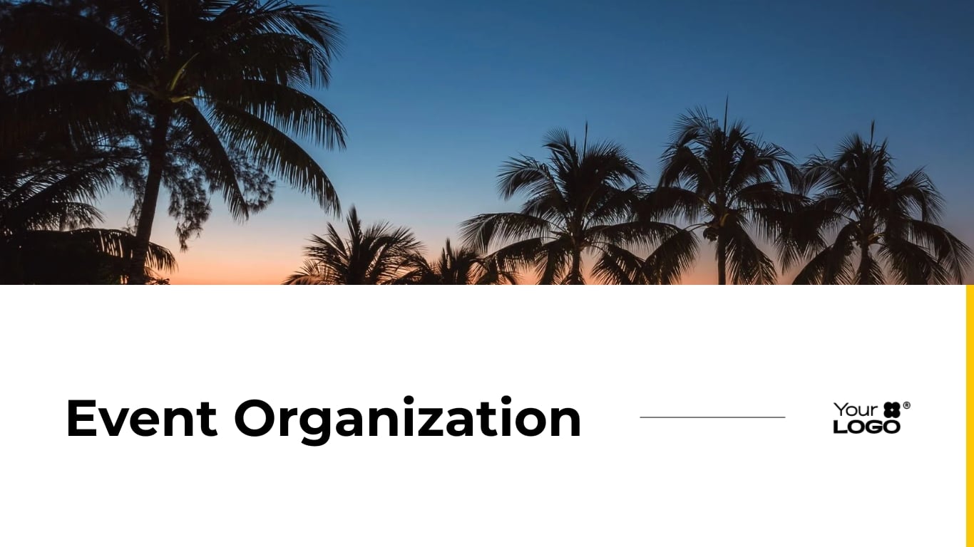 Sleek Hotel Event Management Presentation Template | Visme