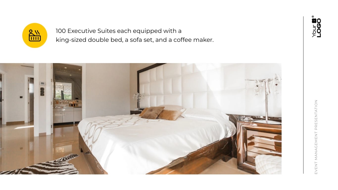 Sleek Hotel Event Management Presentation Template | Visme