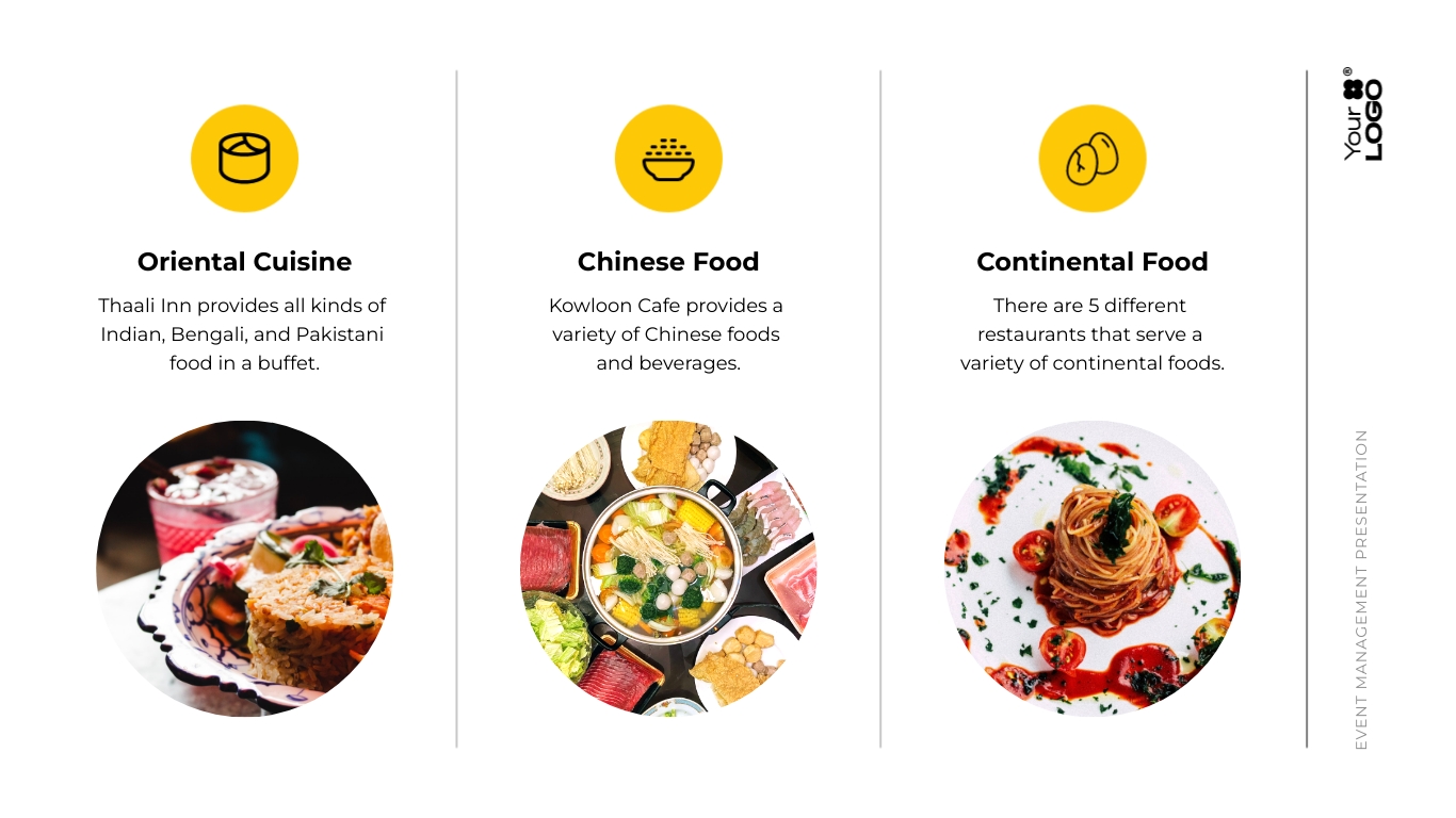 Sleek Hotel Event Management Presentation Template | Visme