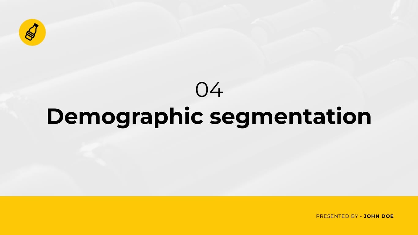 Sleek Market Segmentation Presentation Template | Visme
