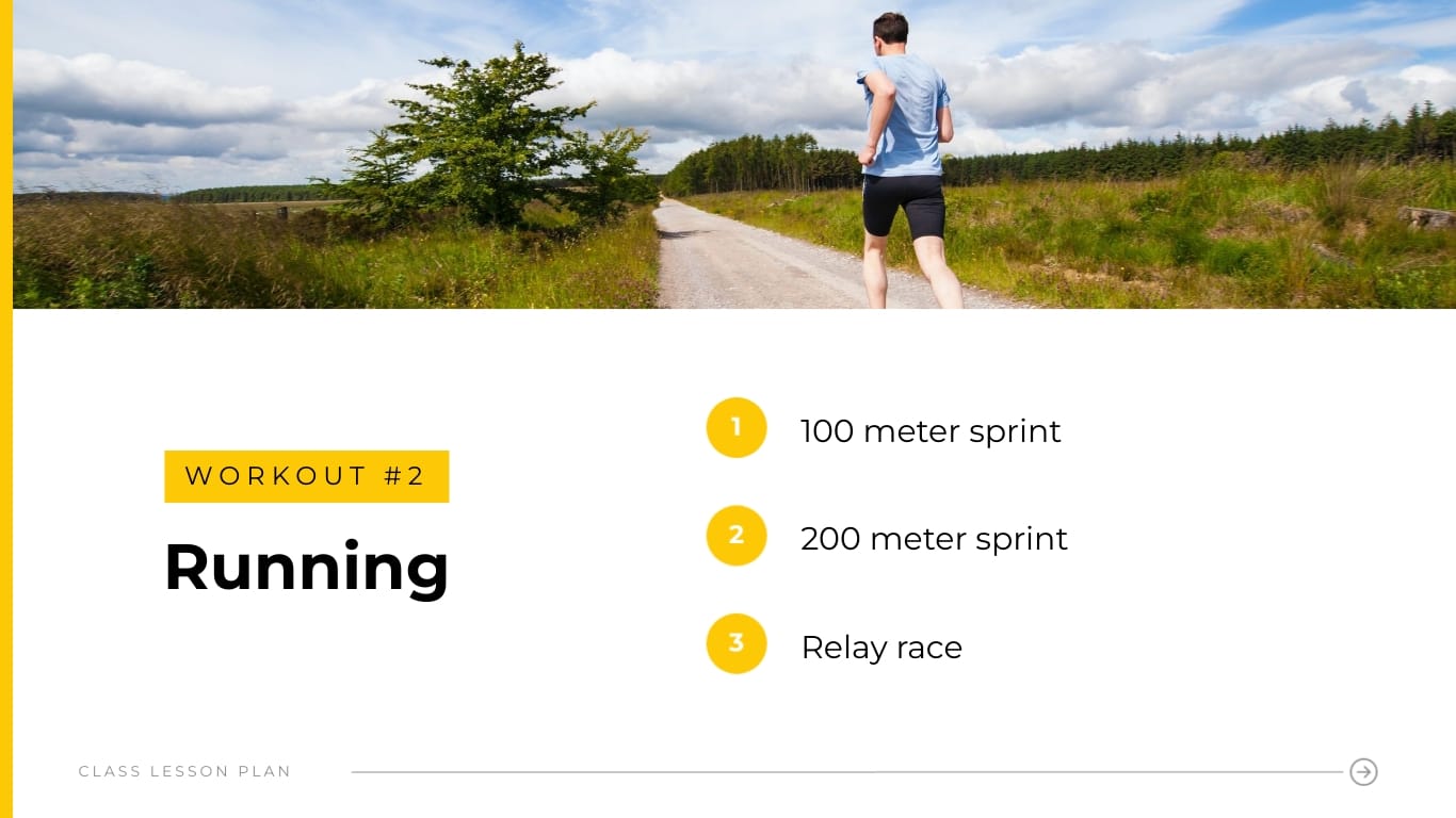 Sleek PE Class Lesson Plan Presentation Template | Visme