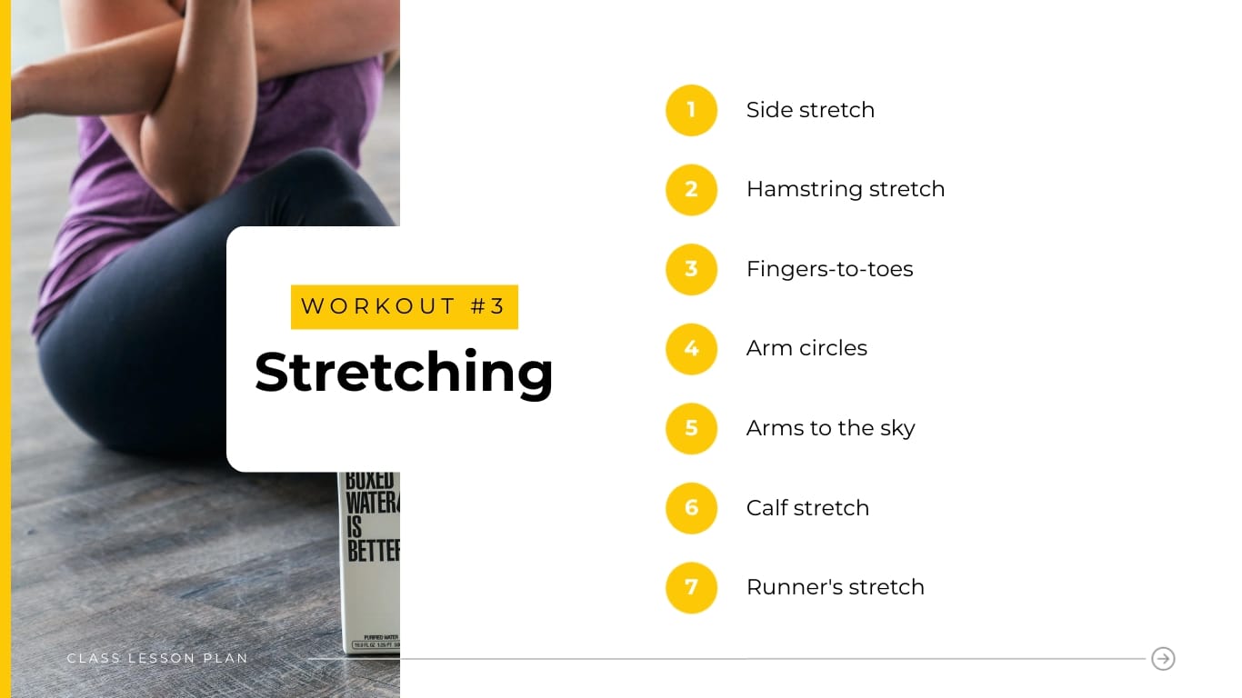 Sleek PE Class Lesson Plan Presentation Template | Visme