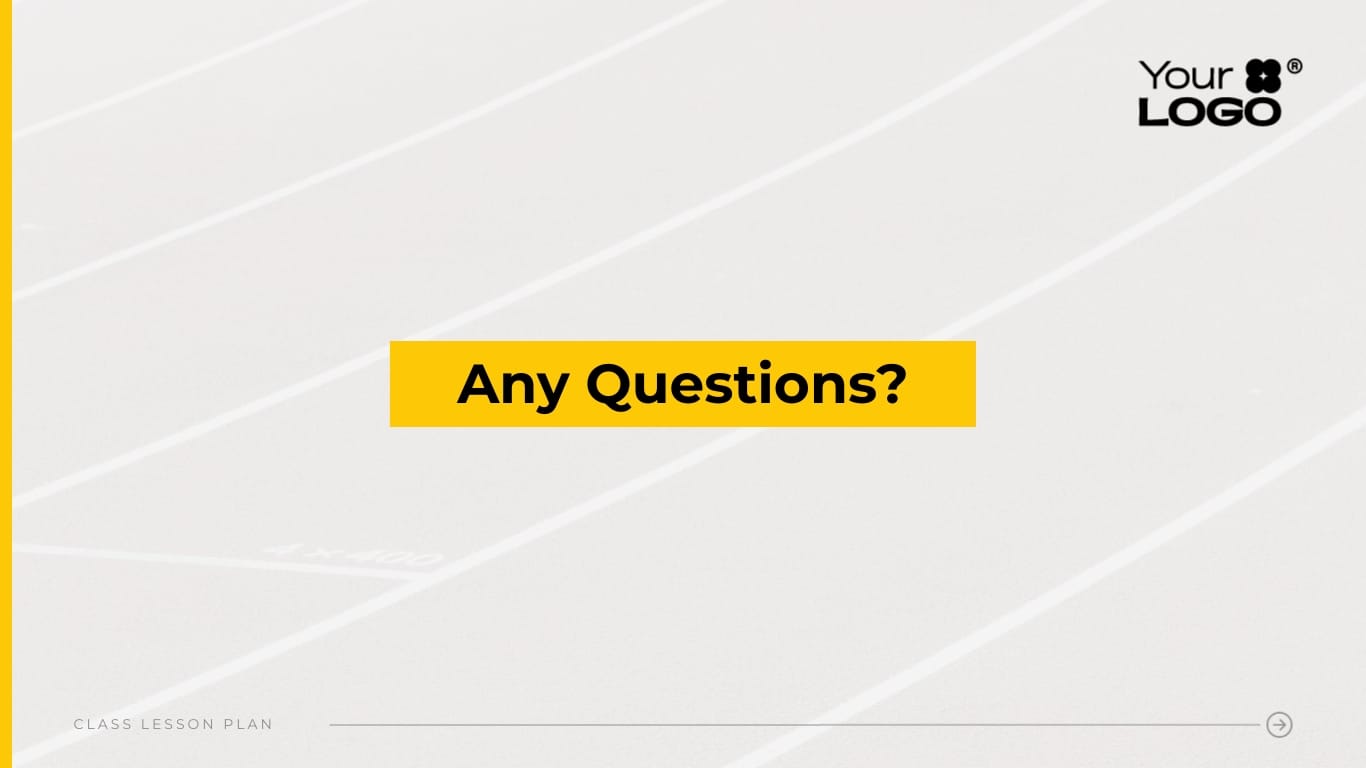 Sleek PE Class Lesson Plan Presentation Template | Visme