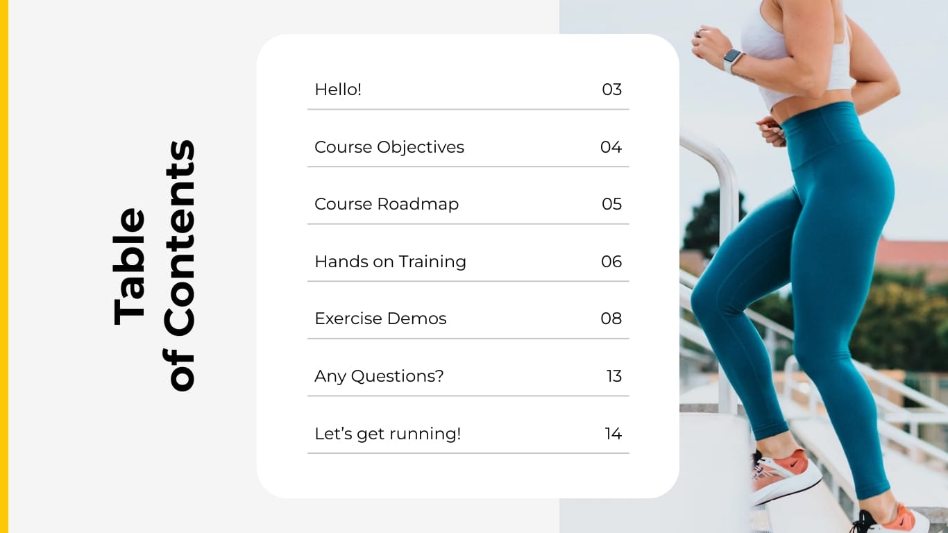 Sleek PE Class Lesson Plan Presentation Template | Visme