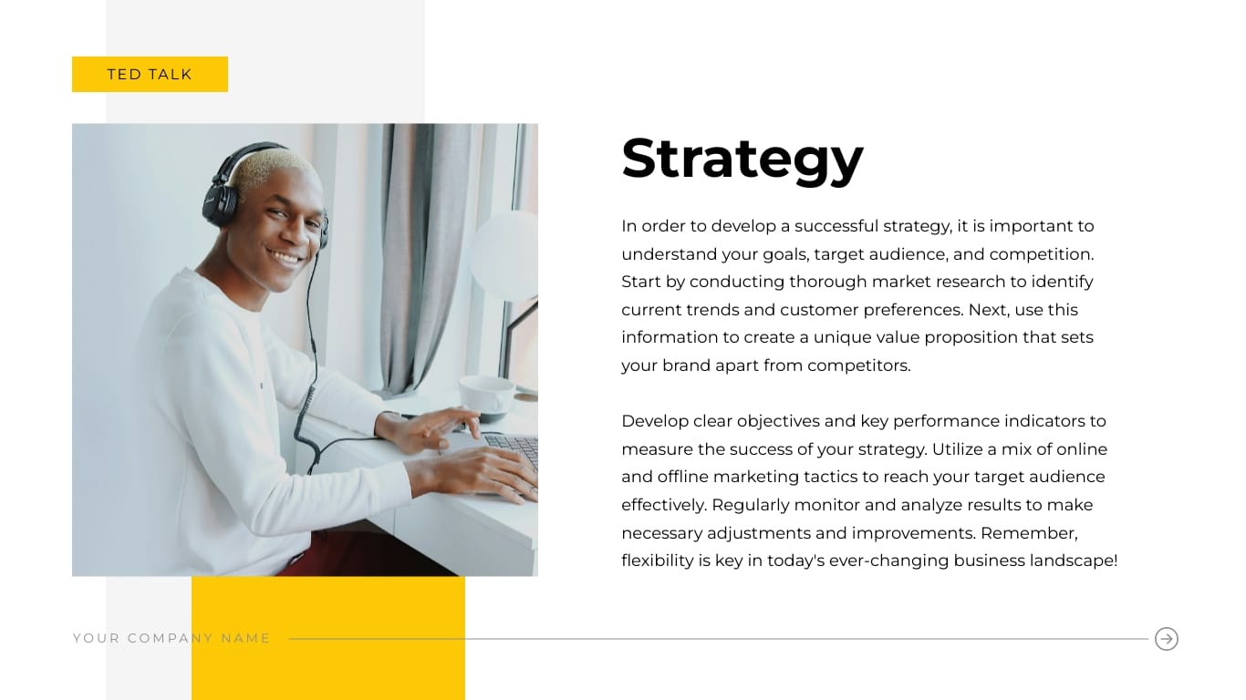 Ted Talk Presentation Slides Template | Visme