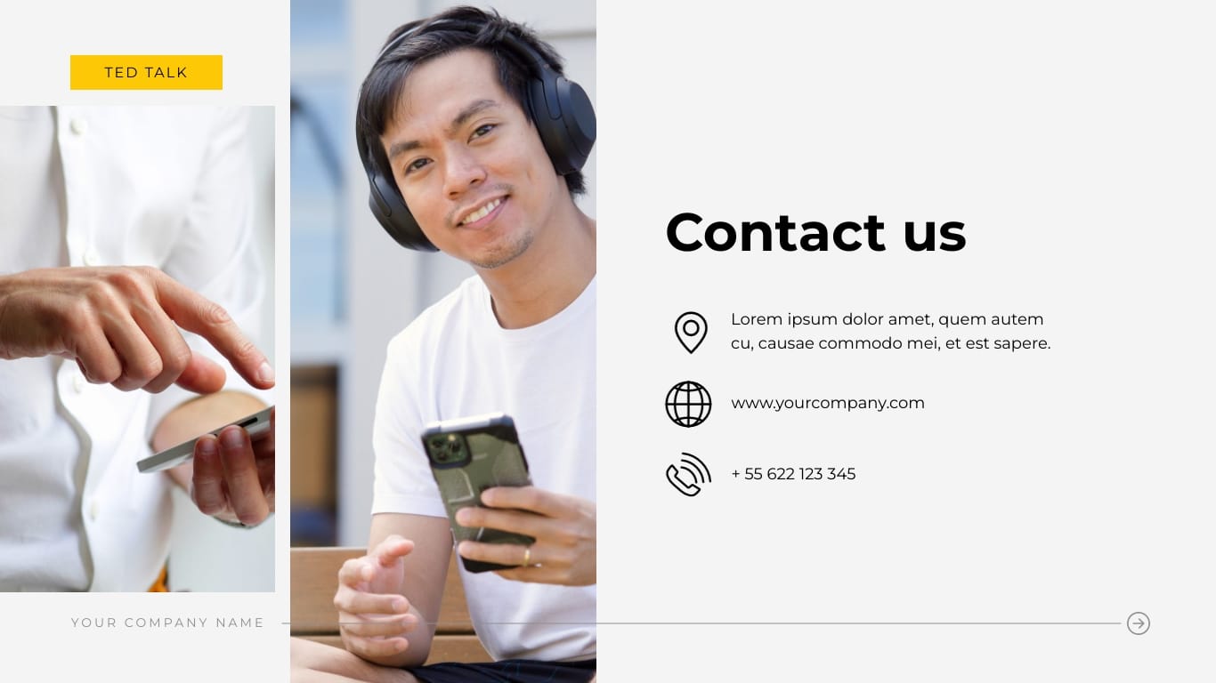 Ted Talk Presentation Slides Template | Visme