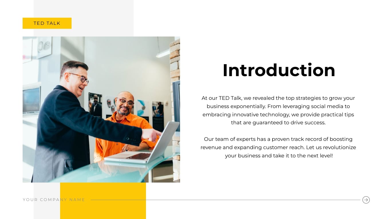 Ted Talk Presentation Slides Template | Visme