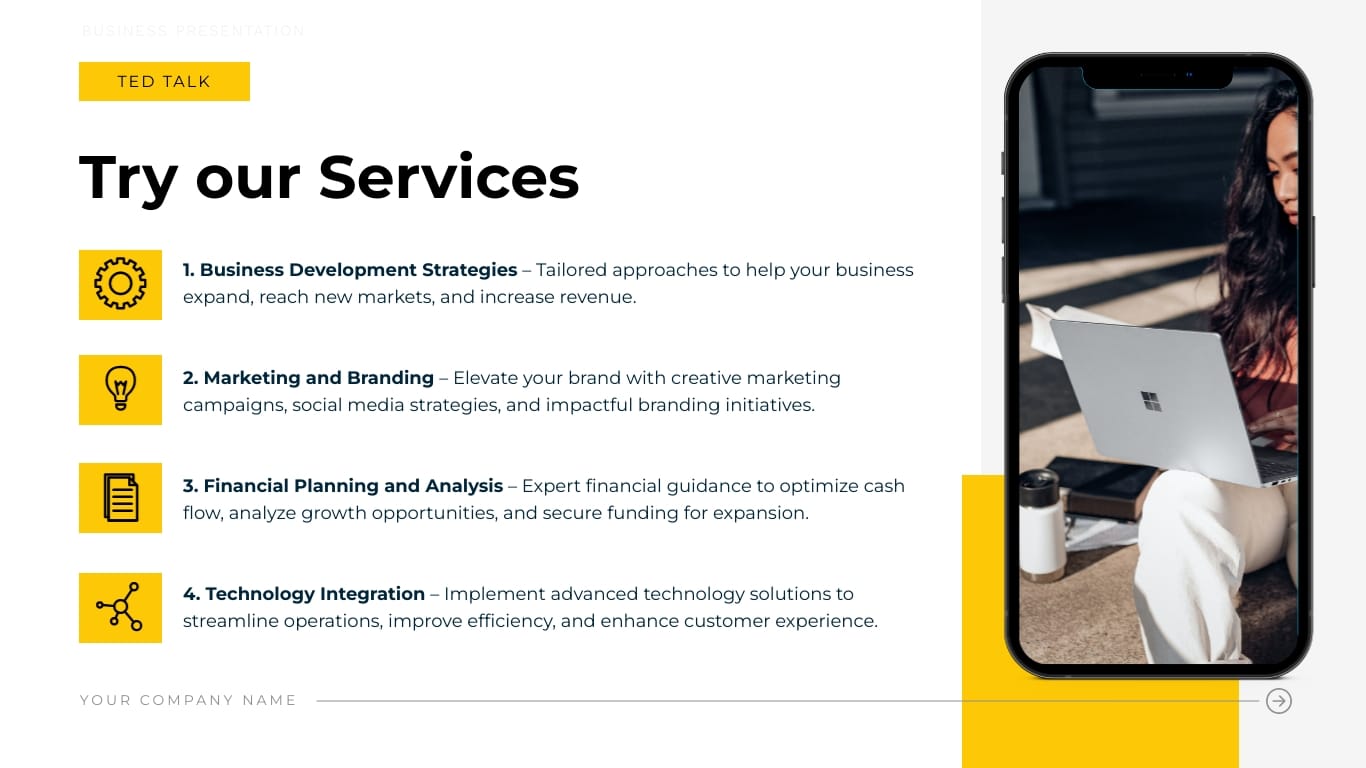 Ted Talk Presentation Slides Template | Visme