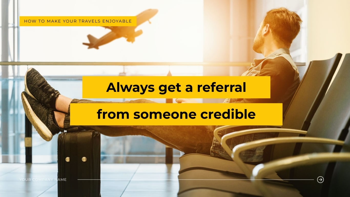 Sleek Travel Guide Presentation Template | Visme