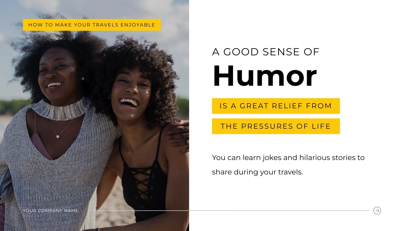 Sleek Travel Guide Presentation Template | Visme