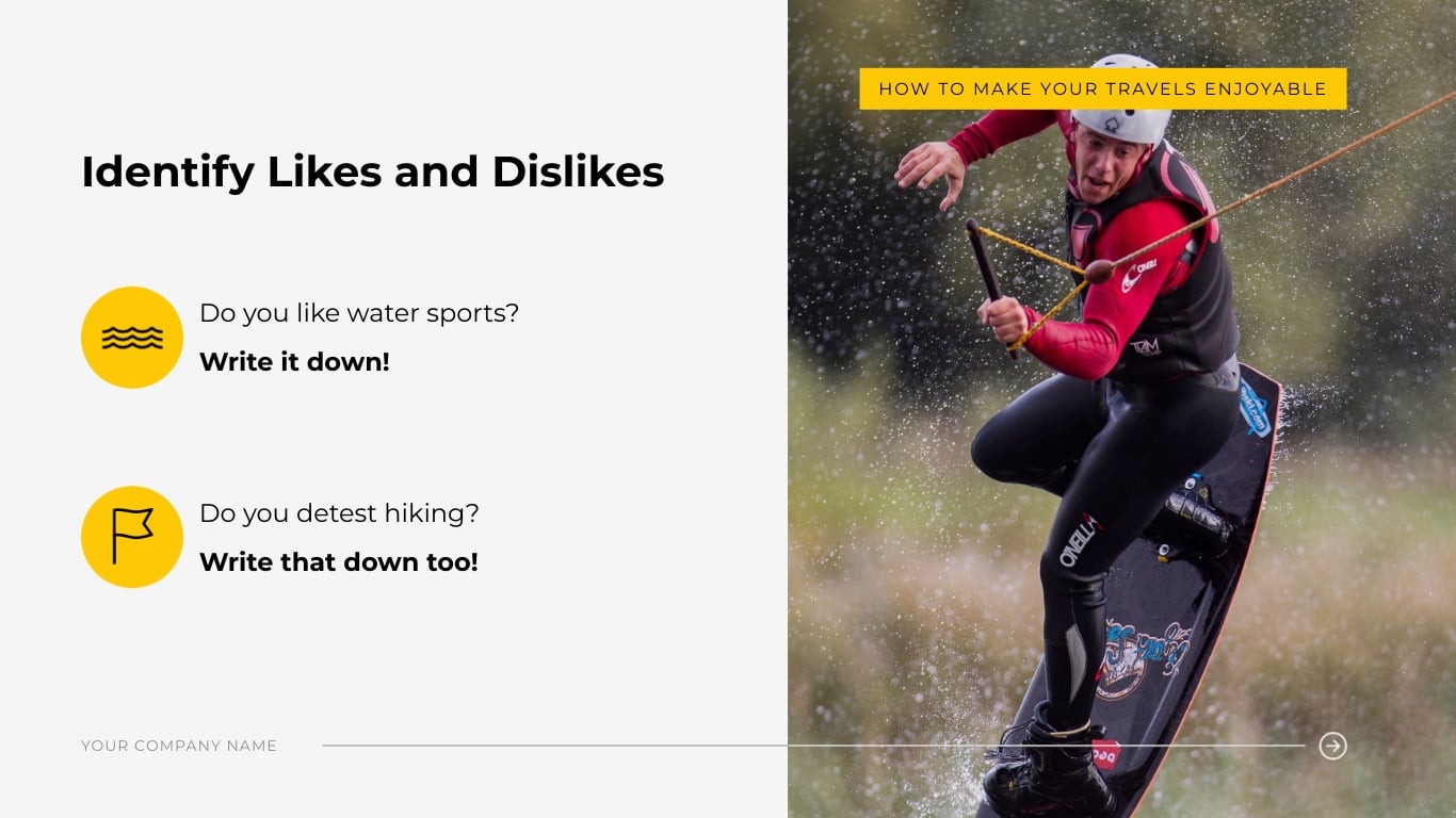 Sleek Travel Guide Presentation Template | Visme