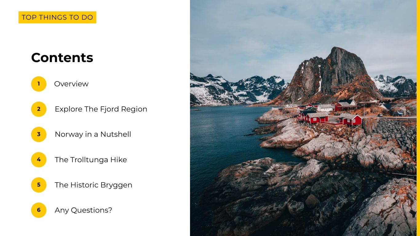 Sleek Travel Recommendation Presentation Template | Visme