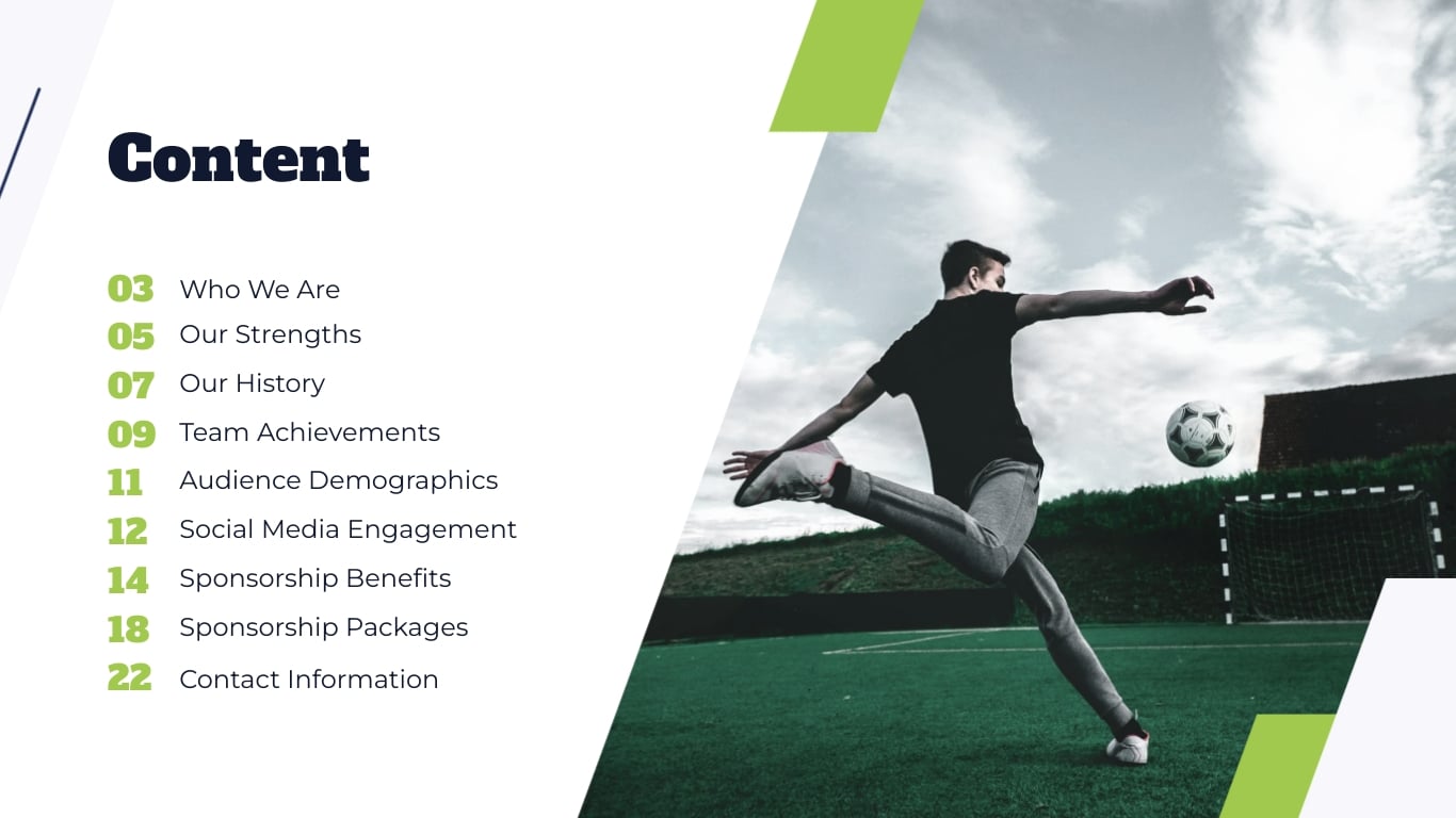 Soccer Club Sponsorship Presentation Template | Visme
