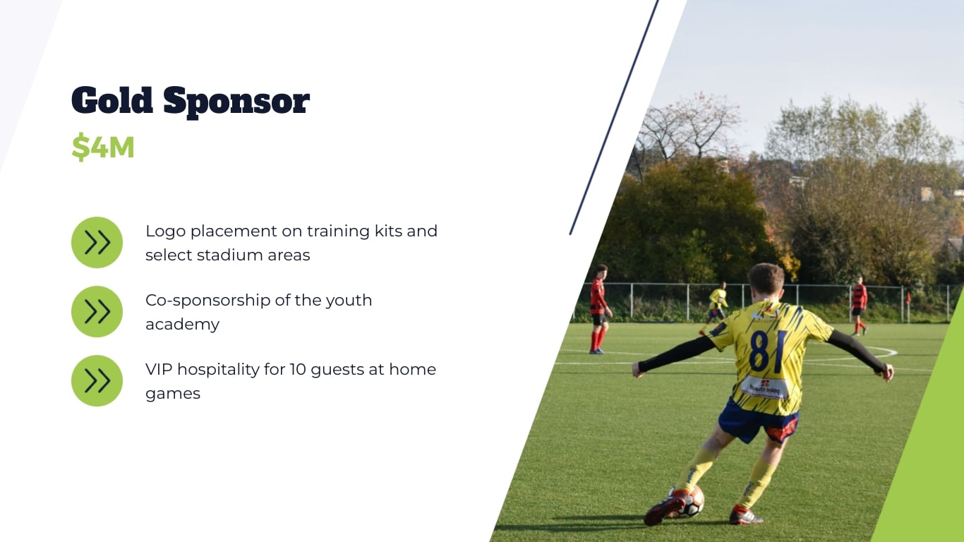 Soccer Club Sponsorship Presentation Template | Visme