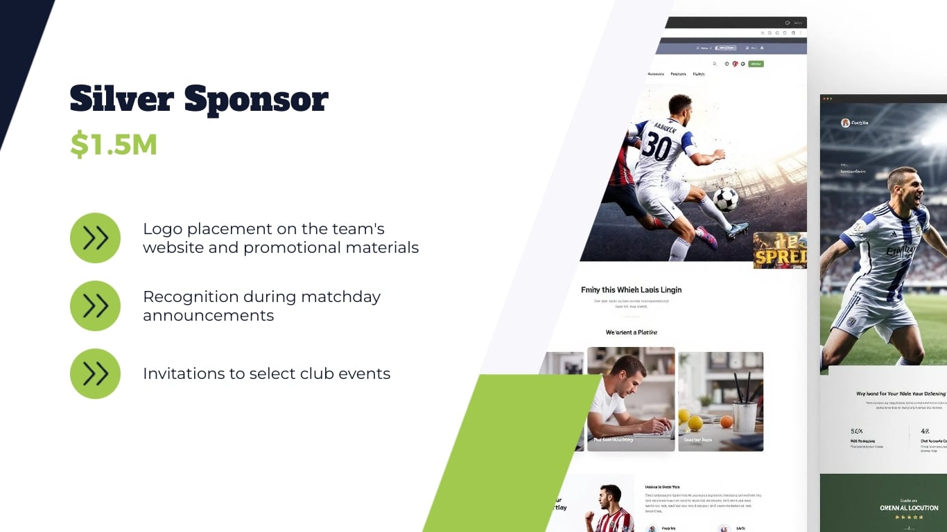 Soccer Club Sponsorship Presentation Template | Visme