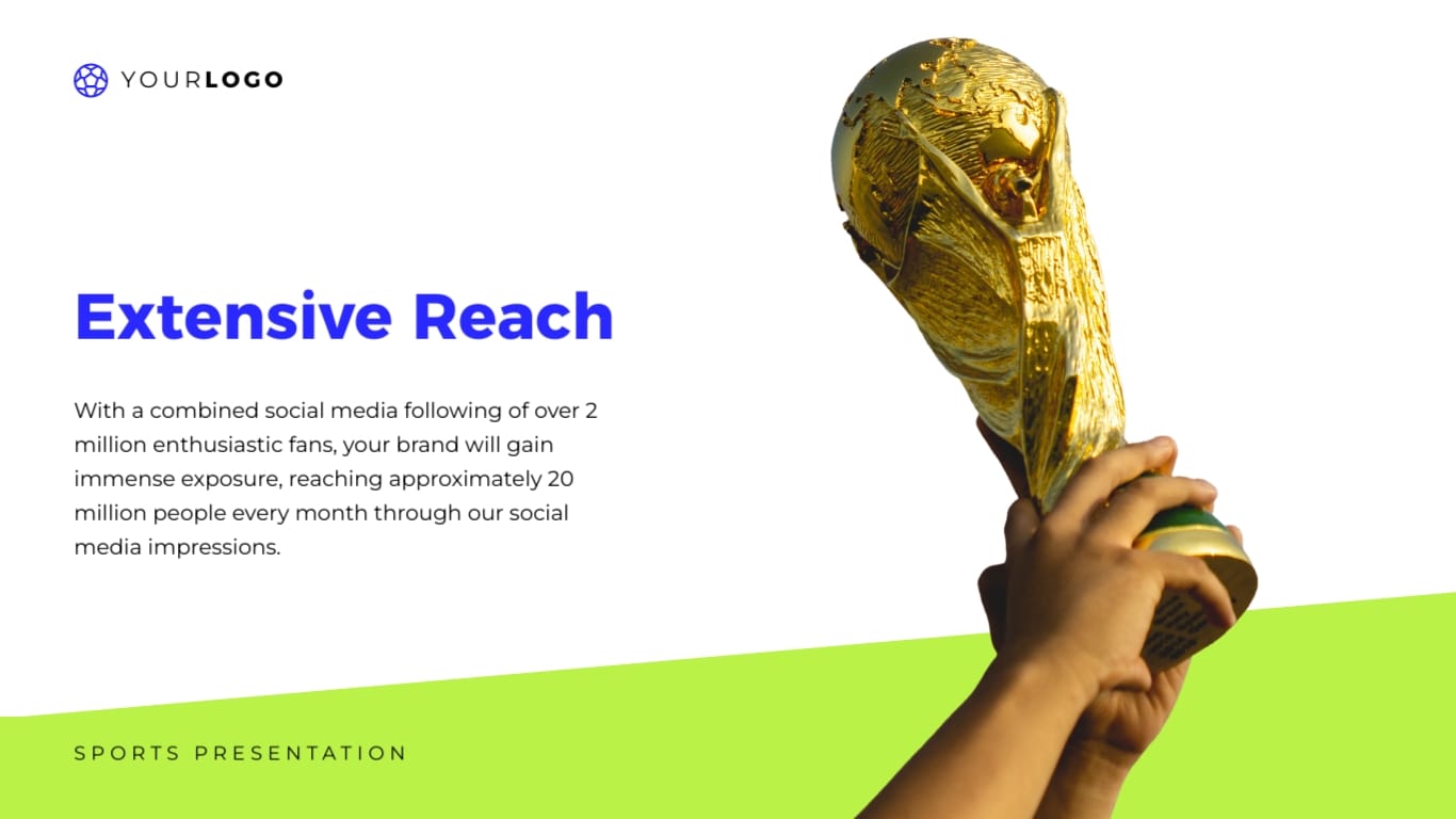 Soccer Club Sports Presentation Template | Visme