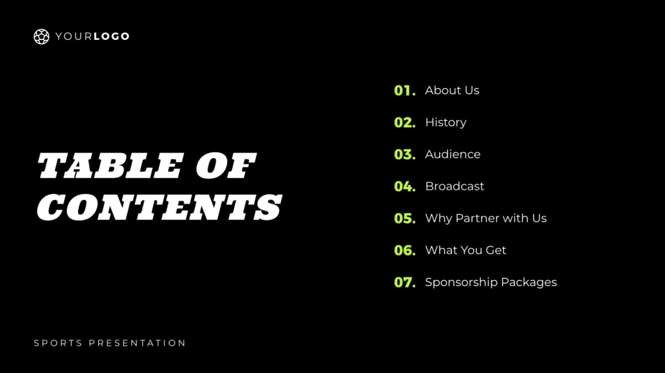 Soccer Club Sports Presentation Template | Visme